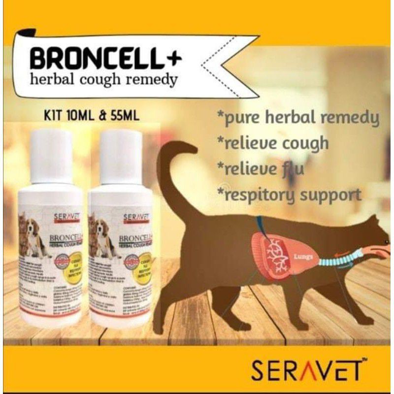 Cats Flu Cough Herbal Remedy Sneezing Kucing Batuk Selsema BRONCELL ...