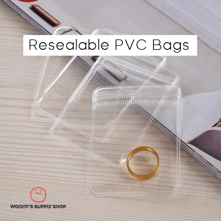 [10 pcs] Resealable PVC Bags | Plastic Poly Bag | Jewelry Storage Bags ...