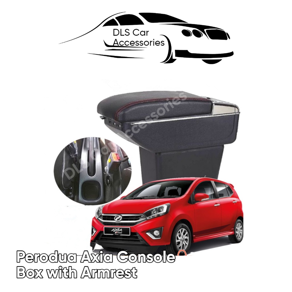 Perodua Axia Console Box up Spec to Gxtra 2014 to 2020 handbrake cover ...
