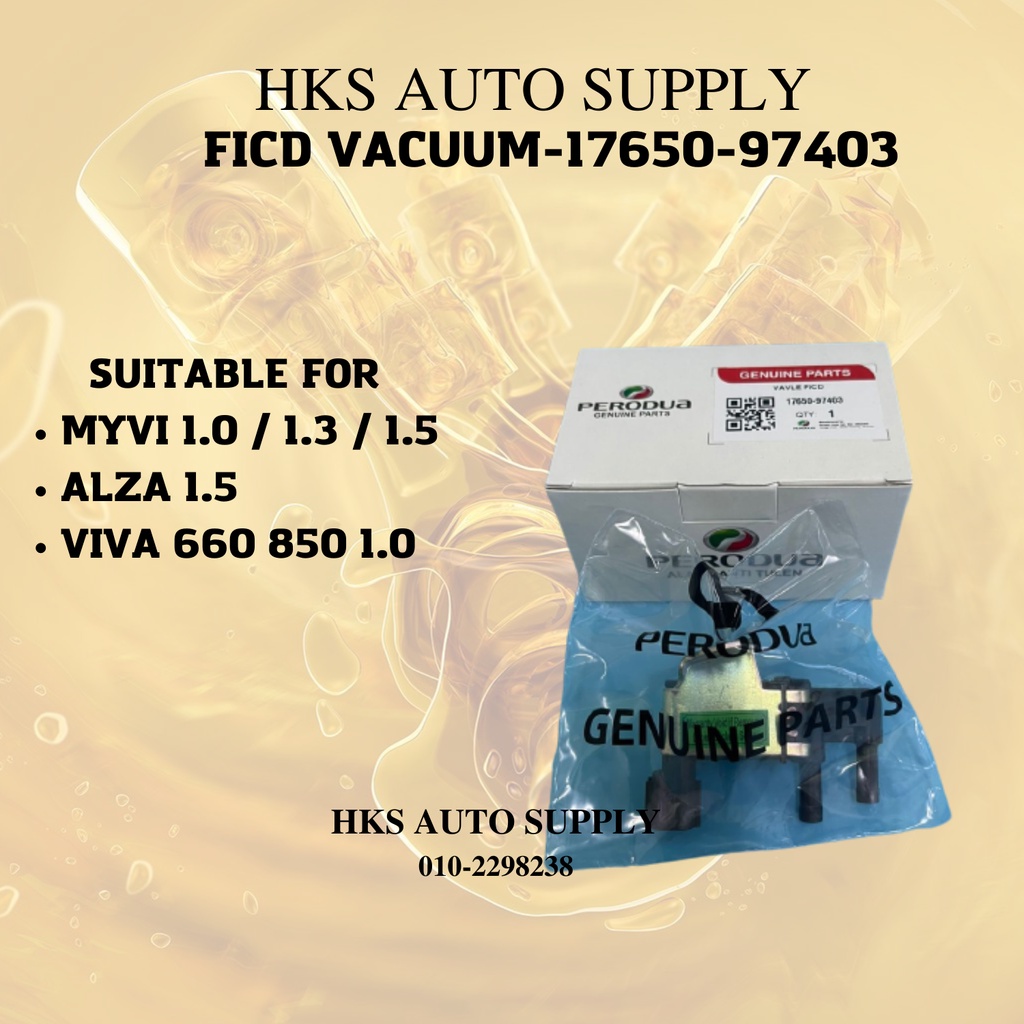 17650-97403 FICD VACUUM VALVE PUMP ASSY PERODUA MYVI 1.3 / 1.5，ALZA 1.5 ...