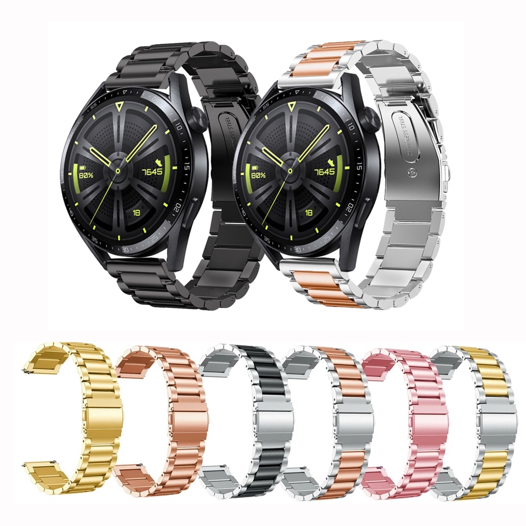 20mm 22mm Stainless Steel Band Metal Strap for Huawei Watch GT 5 4 3 2 ...