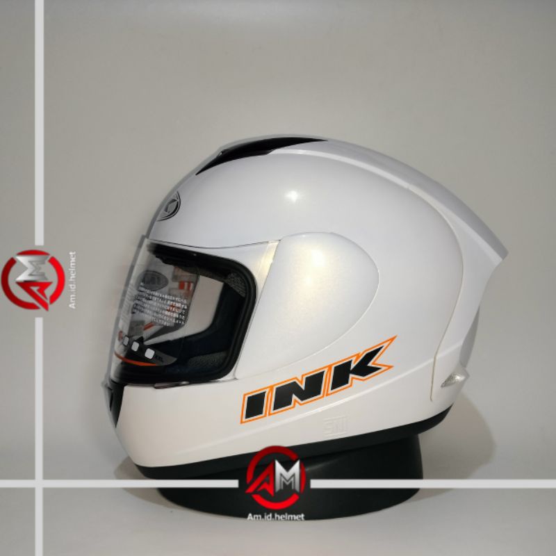 Helmet INK CL MAX SOLID WHITE INK Helmet CLMAX CL-MAX POLOS WHITE INK ...