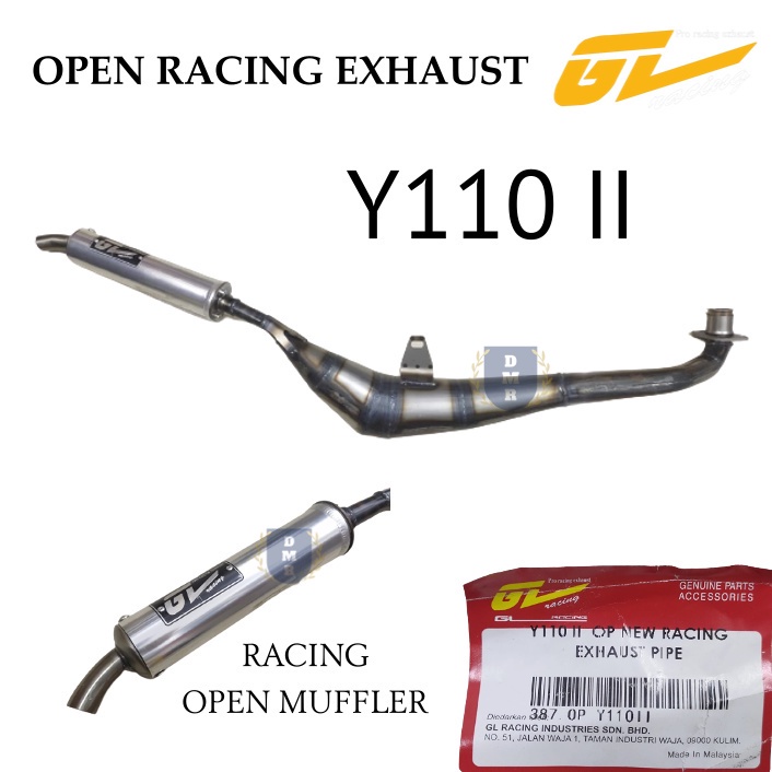 YAMAHA Y110 II SS TWO GL RACING Racing Open New Muffler Exhaust Pipe ...