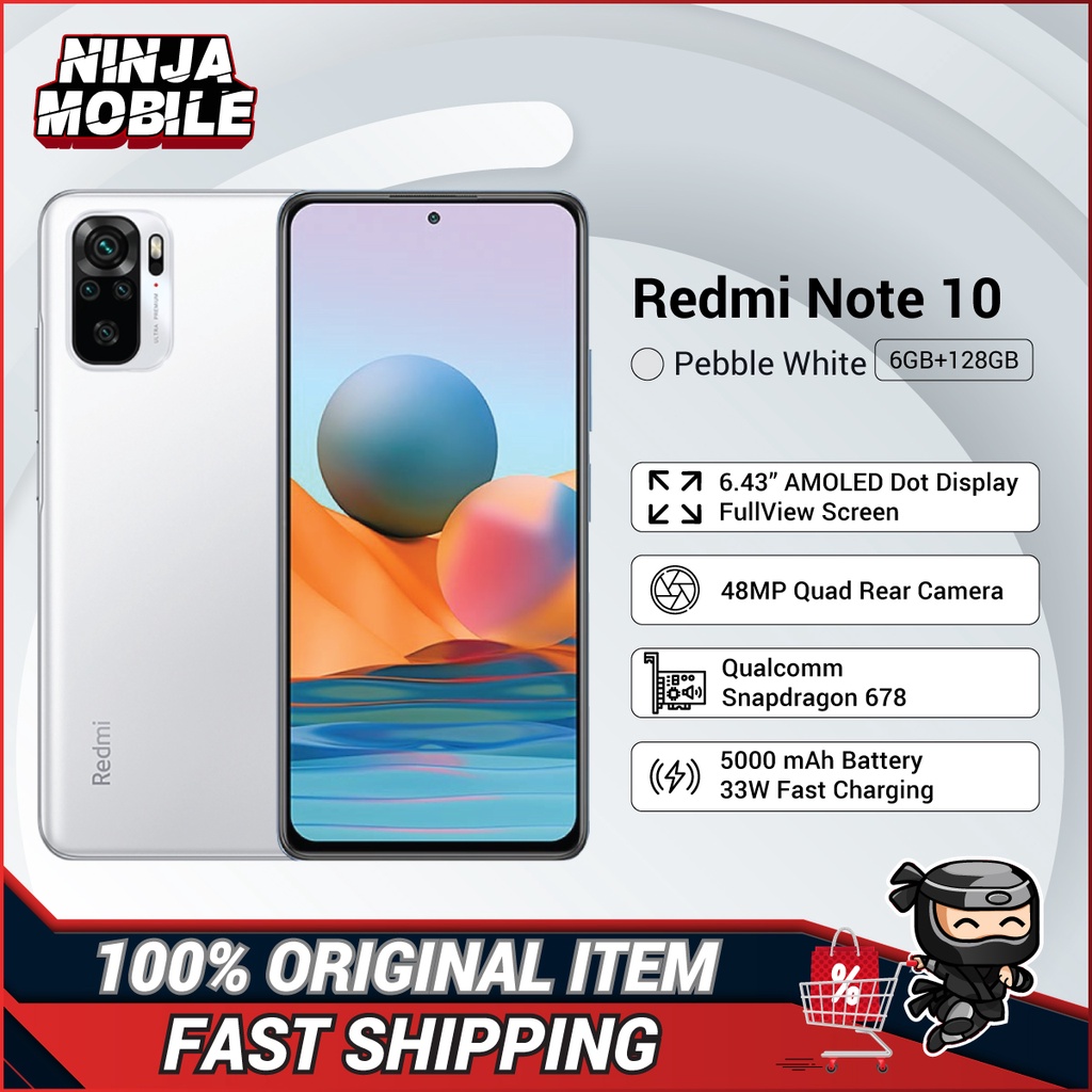 Xiaomi Redmi Note 10 4G LTE (4GB+64GB)(6GB+128GB) Original Xiaomi ...
