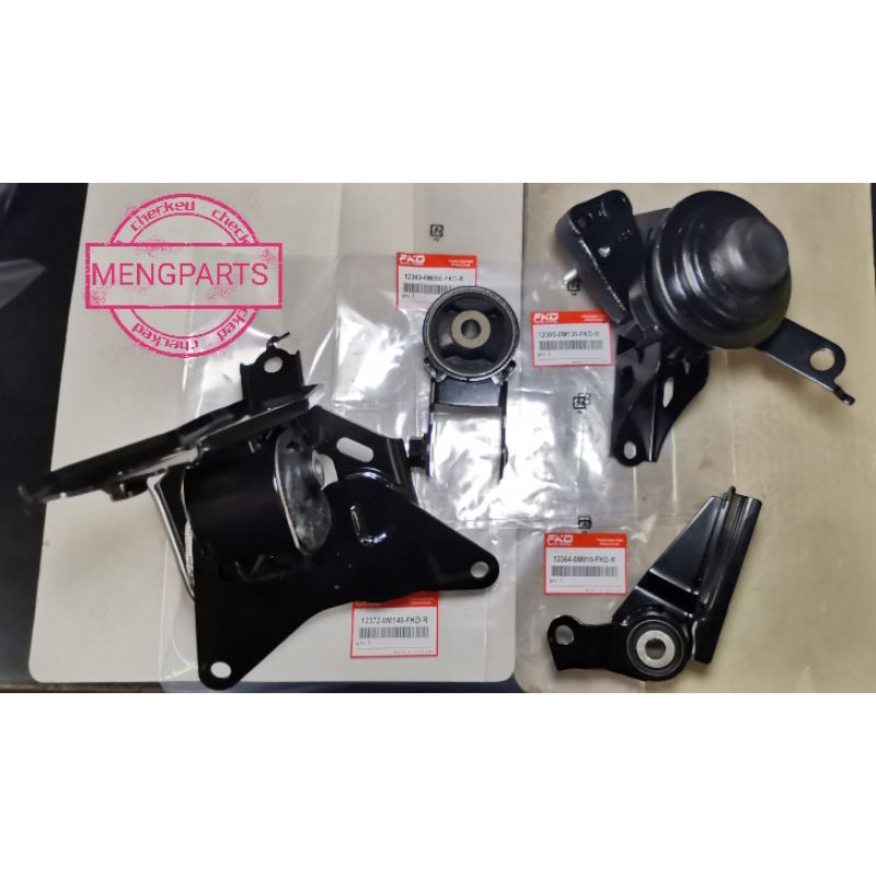 TOYOTA VIOS NCP150 1.5 1NZFE AUTO FKD THAI ENGINE MOUNTING SET / PIECE ...
