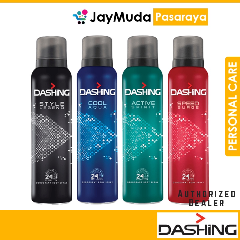Dashing Deodorants Spray 125ml Cool Aqua / Speed Surge / Active Spirit ...