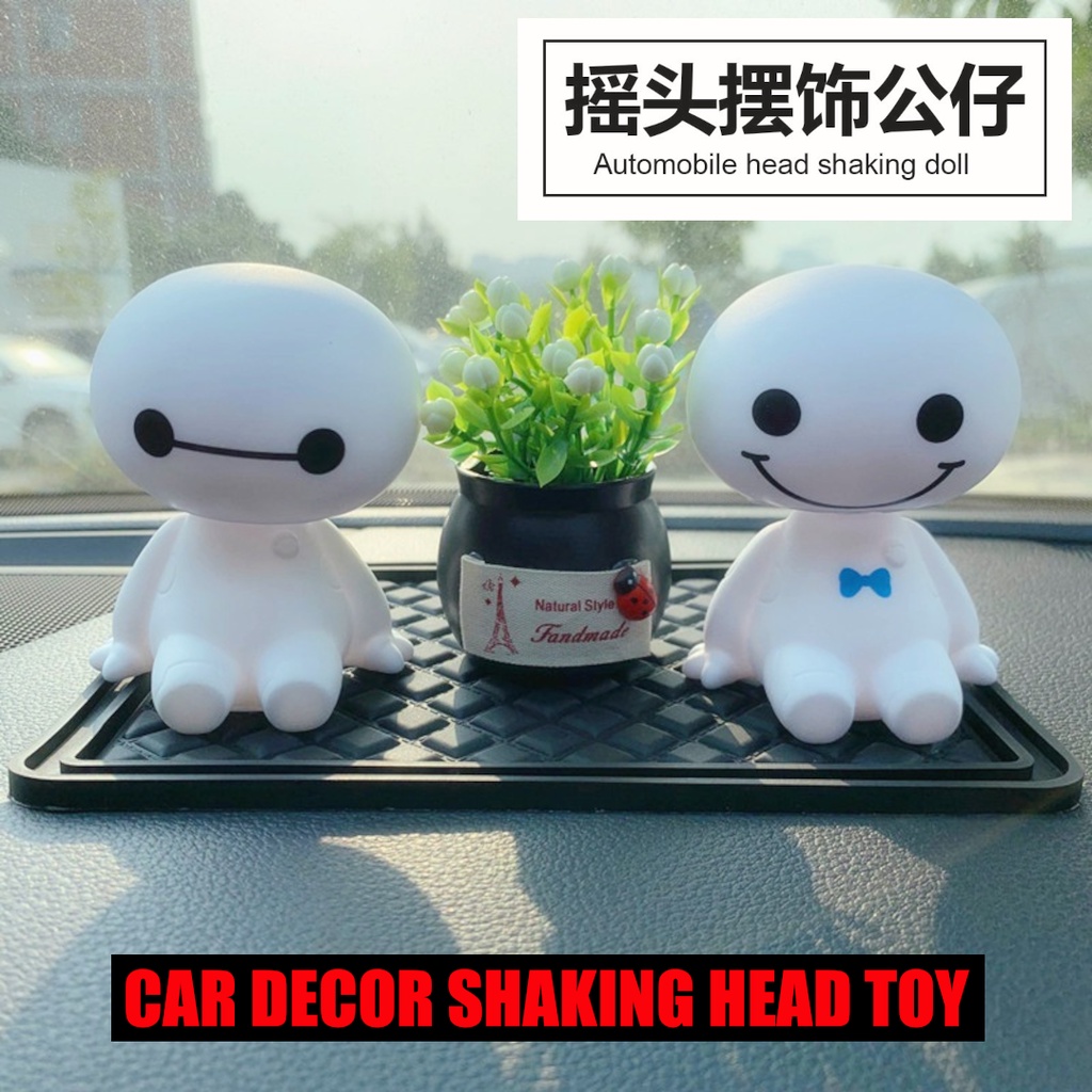 Car Interior Dashboard Decoration Cartoon Baymax Robot Shaking Head ...