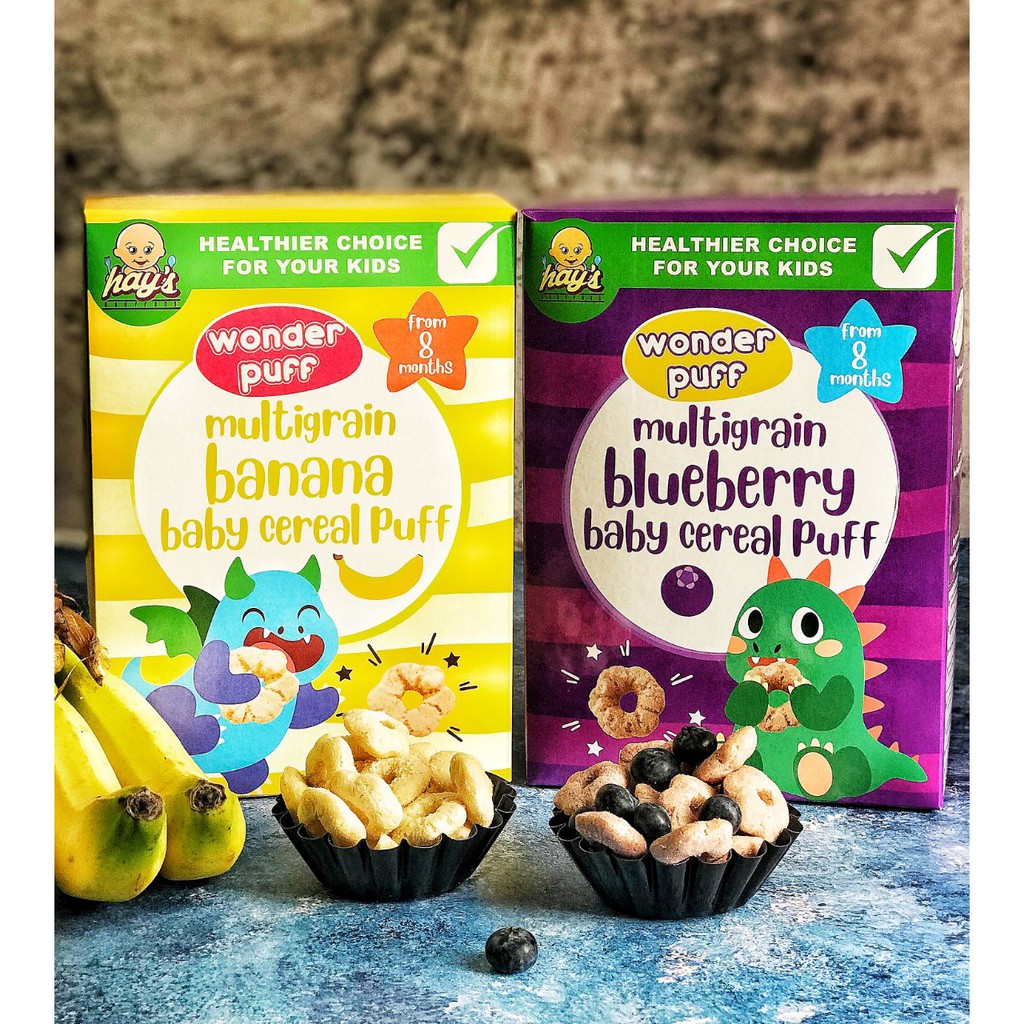 Hay's Babyfood - Multigrains Cereal Puff BLUEBERRY/BANANA 8M+/60g ...