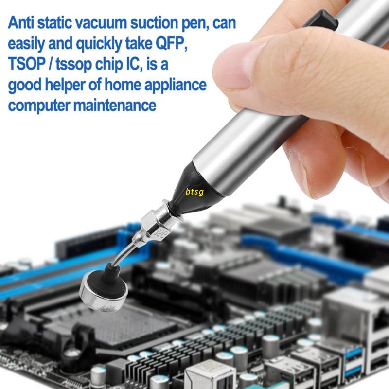 btsg IC SMD Vacuum Sucking Suction Pen Remover Sucker Pump IC SMD ...