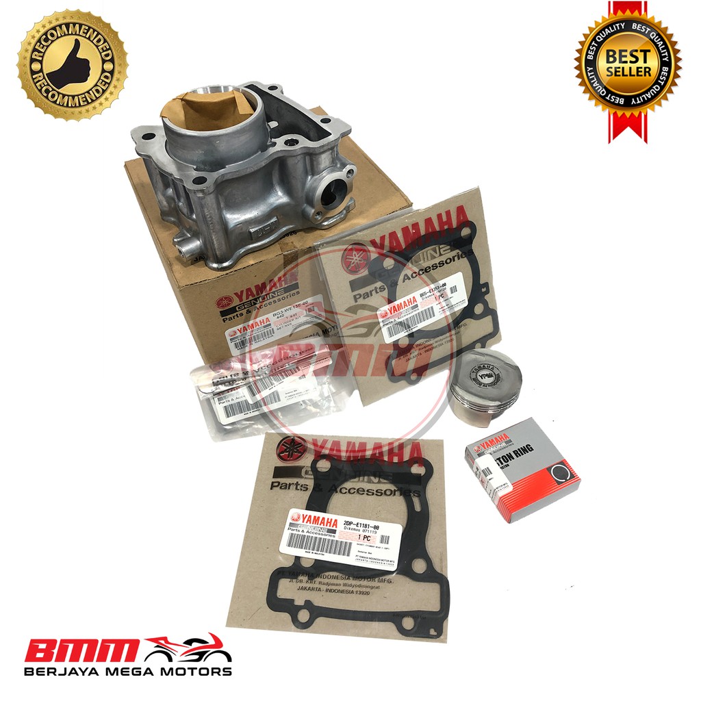 YAMAHA CYLINDER KIT YMH SET NVX 155 NVX155 100% ORIGINAL (BG3-WE13E-00 ...