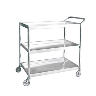 LEADER Stainless Steel Trolley 3 Tiers Deck Trollies 3TT-1102/SS / 3 ...
