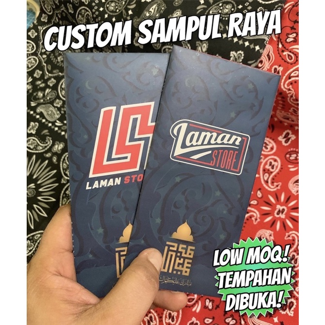 EXCLUSIVE SAMPUL RAYA CUSTOM 2022 | LOW MOQ! | Shopee Malaysia