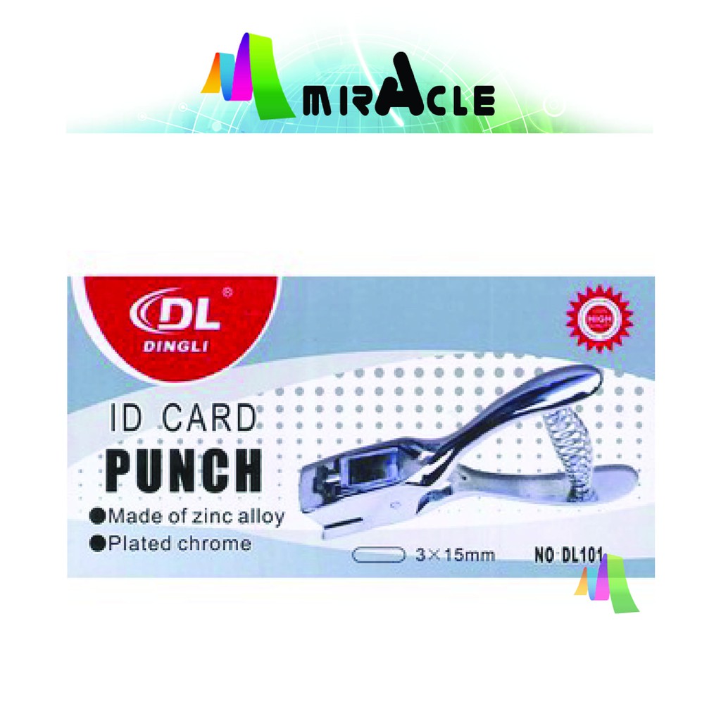 DINGLI ID CARD PUNCH DL101 / ID CARD PUNCHER / 3x15mm / Slot Punch for Name Badge | Shopee Malaysia