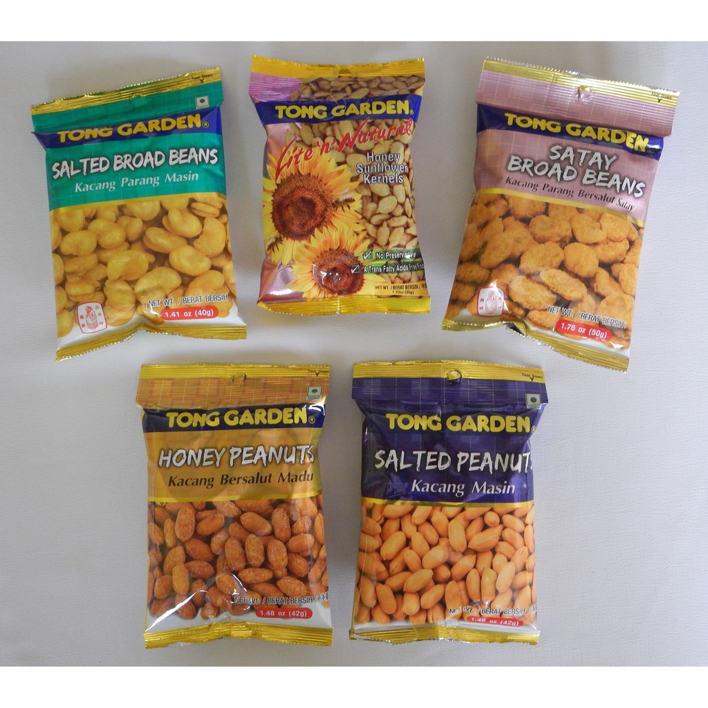 Tong Garden Nuts(2) (35g-55g per packet) 10 Flavours! Kacang jenama ...