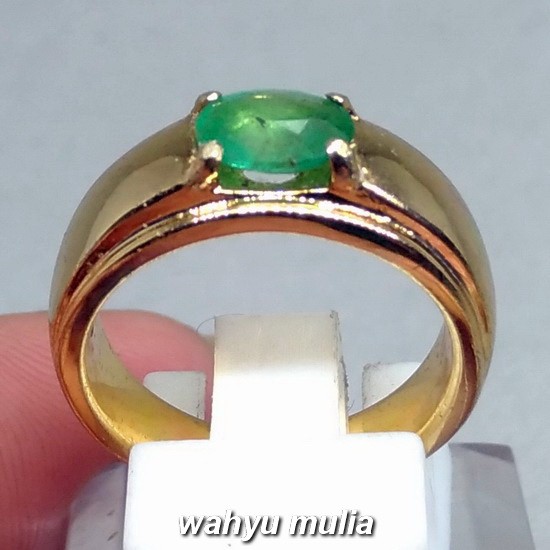 Genuine Beryl Emerald Gemstone Ring (Code 1087) | Shopee Malaysia