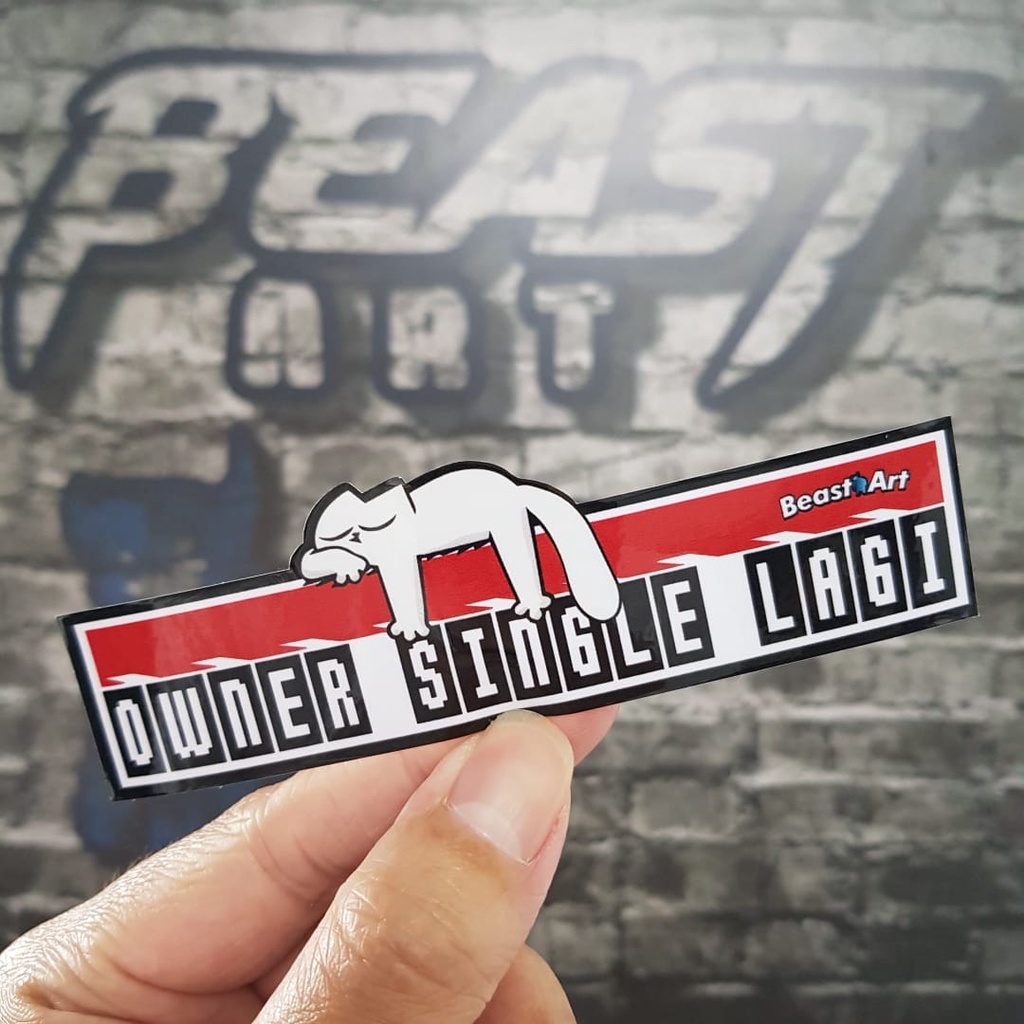 Owner Single Lagi / STICKER BEAST ART | Shopee Malaysia