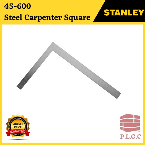 Stanley 45600 Steel Carpenter Try Square Ruler 600MM x 400MM | Shopee ...
