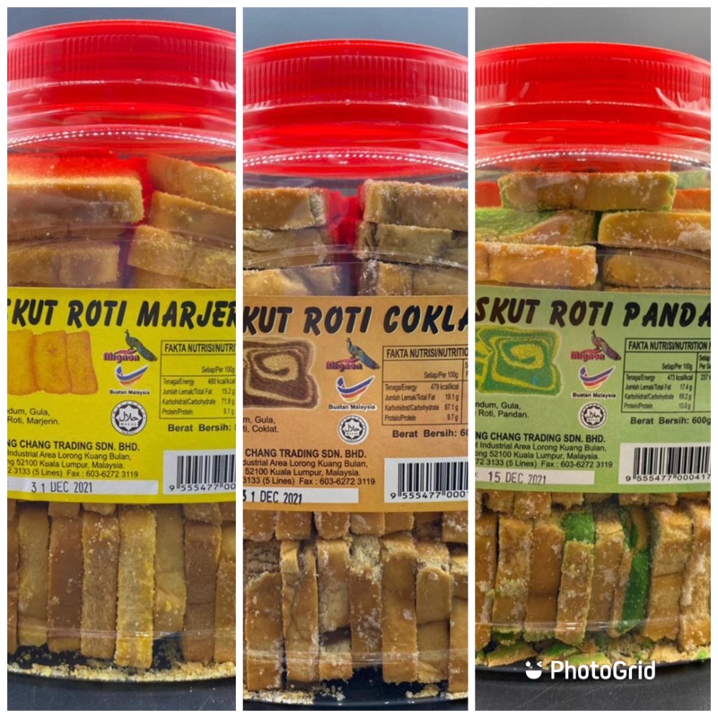 Biscut Roti Kok 550g- Majerin/ Pandan/ Chocolate | Shopee Malaysia