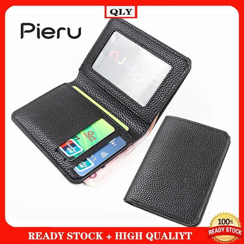 Simple Ultra Thin Multi-function Small Wallet Soft PU Leather Mini Coin ...