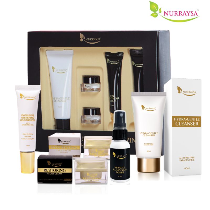 Nurraysa Skincare Trial Pack 5 in 1 + Toner / Moisturizer / Day Cream ...