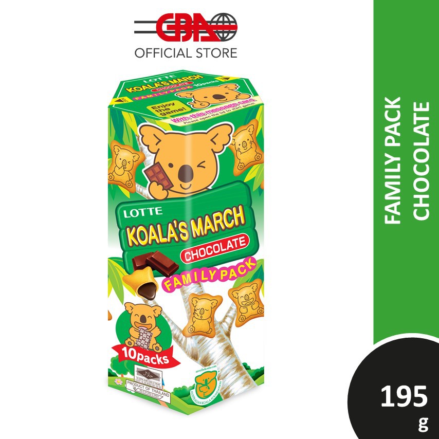 Lotte Koala's March Family Pack - Chocolate (195g) | Shopee Malaysia