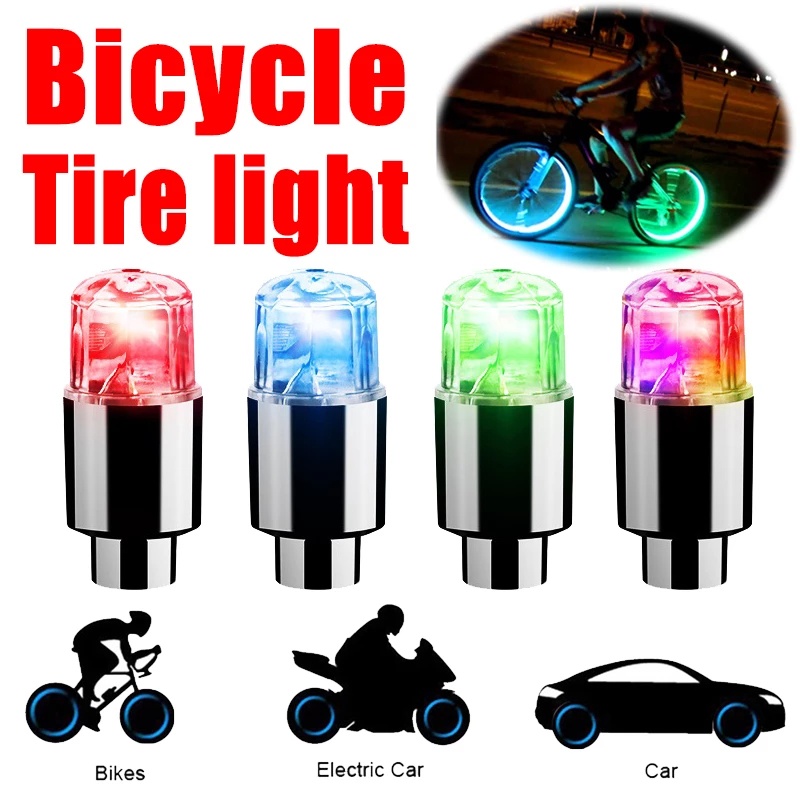Bicycle Portable Mini LED Battery Operated Tire Lamp/ Motorcycle Wheel ...