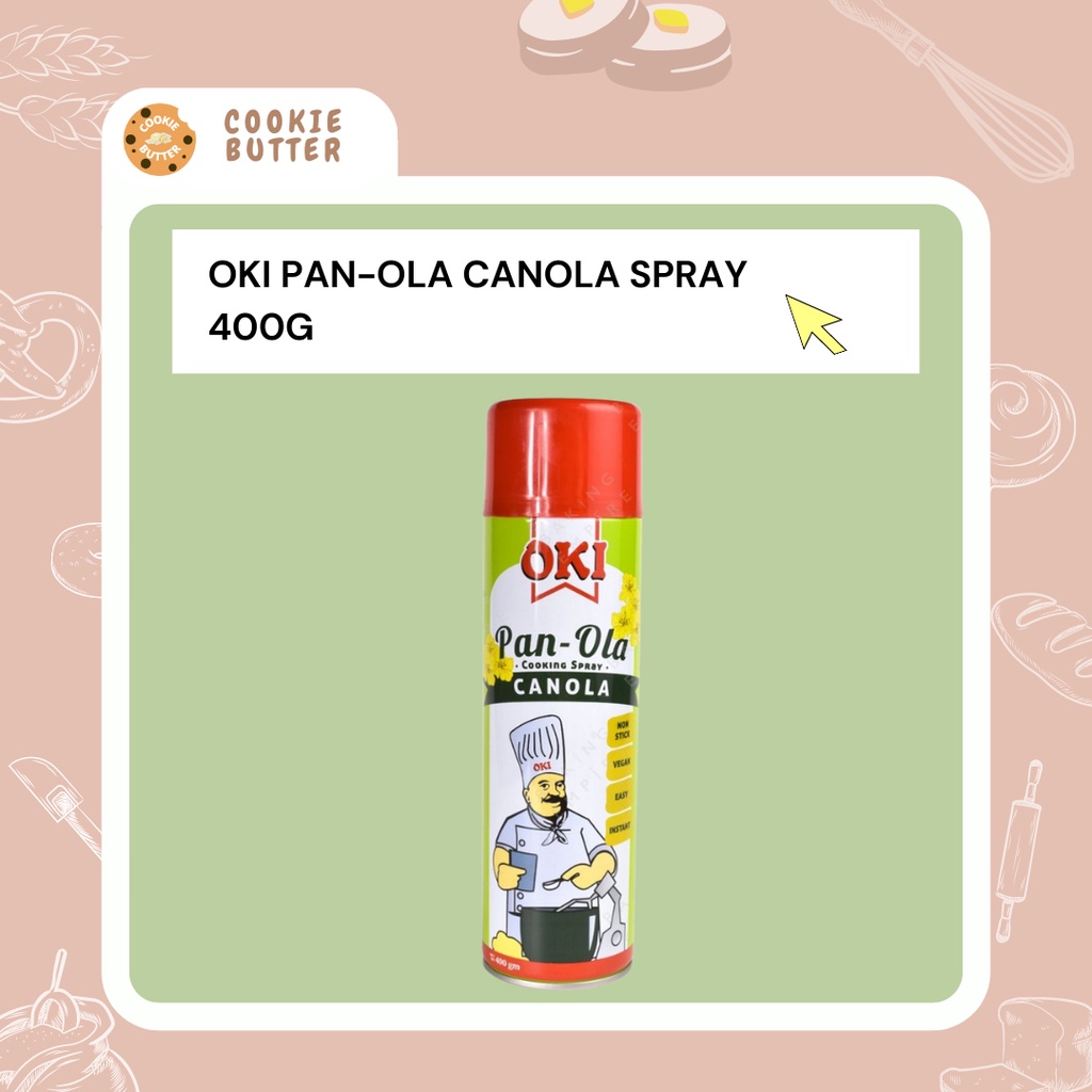 OKI PAN-OLA CANOLA SPRAY / Non Stick Cooking Spray 400g | Shopee Malaysia