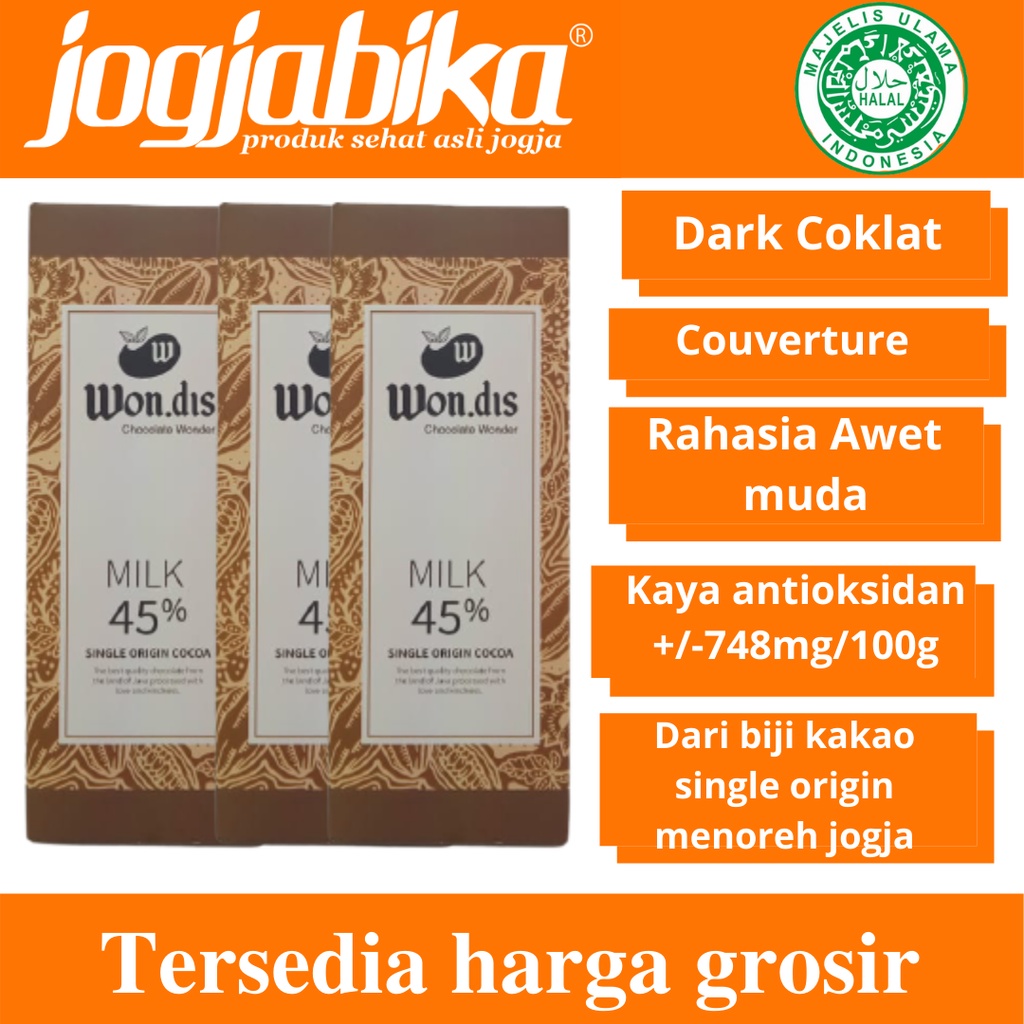 Chocolate Bean To Bar 45 % Cacao Typical Jogja Menoreh Kulon Progo 80 g ...