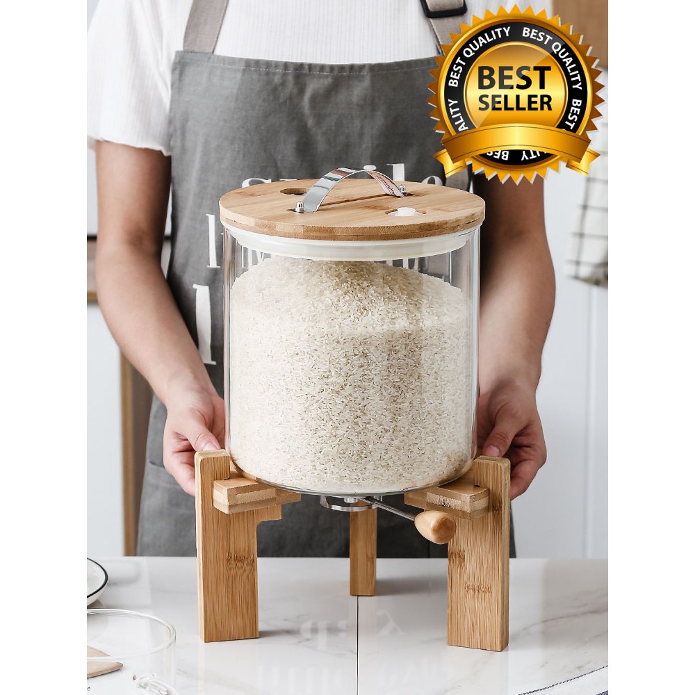 Kitchen Rice Storage Bucket Rice Bucket Rice Storage Container Rice ...