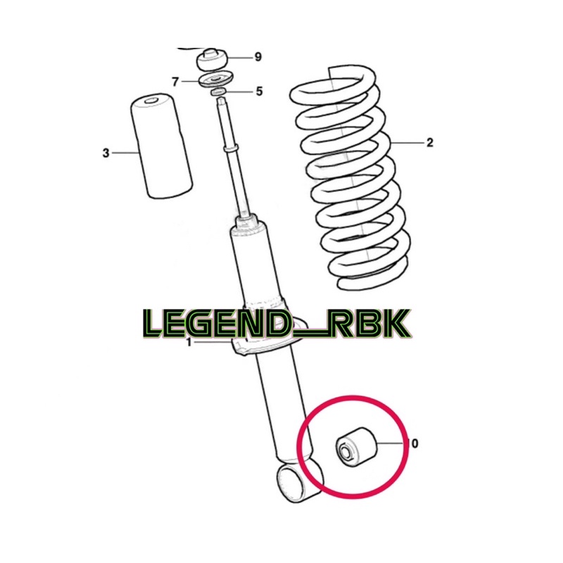 (1PC) FORD RANGER T6 T7 MAZDA BT50 FRONT SHOCK ABSORBER BUSH | Shopee ...