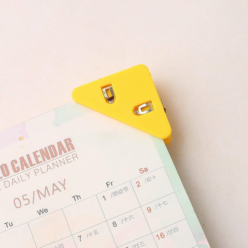 Transparent Triangle Paper Clip Test Paper Clip Cute Memo Clip Binder ...