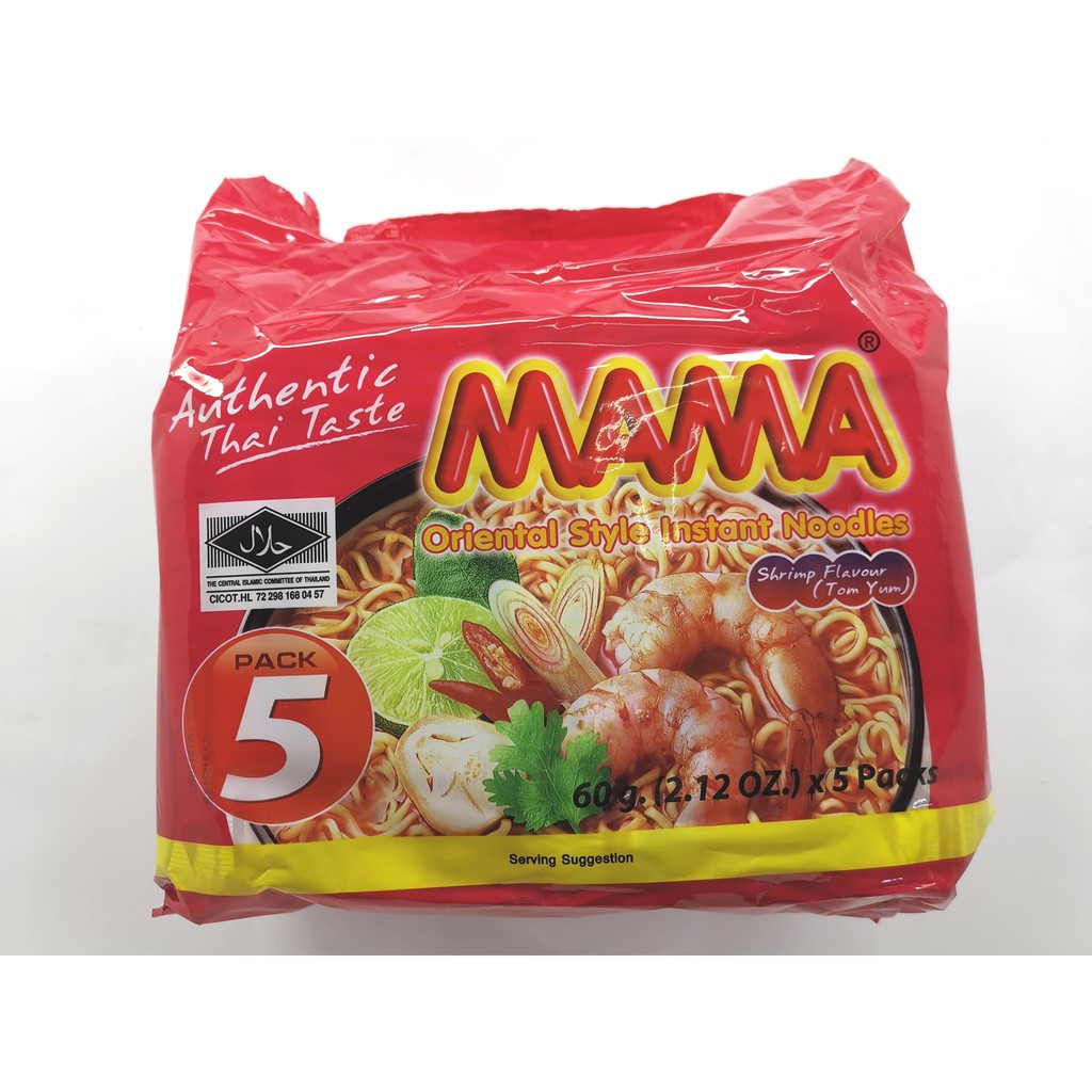 Mama Oriental Style Noodles Instant Noodles Mee (Shrimp Flavor Tom Yam ...