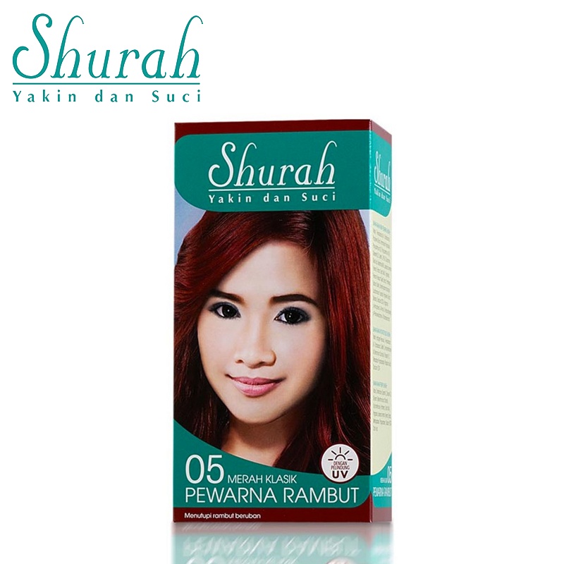 Shurah Pewarna Rambut dengan Pelindung UV hair Colouring 60ml + 40g ...