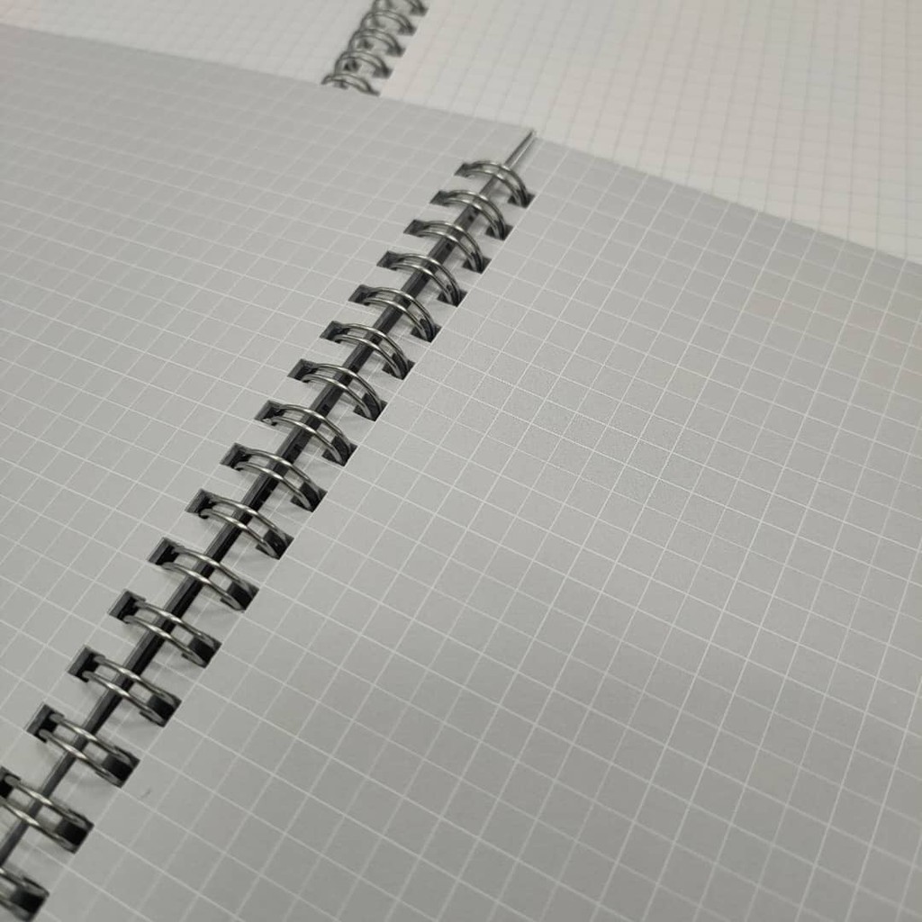 100pgs Premium Transparent Notebook / Journal / Buku Nota Grey Grid ...