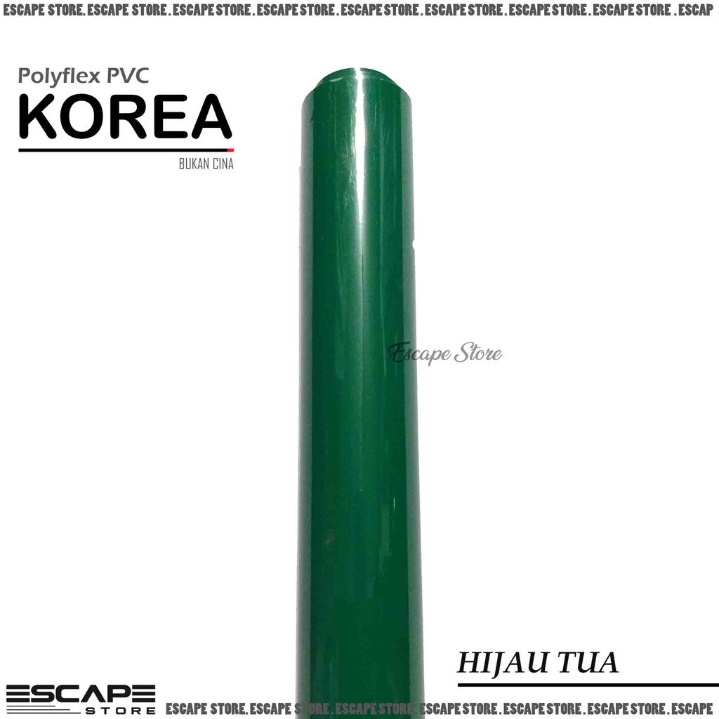 HIJAU Korean Polyflex PVC. Meter Korean PVC Polyflex - Dark Green ...