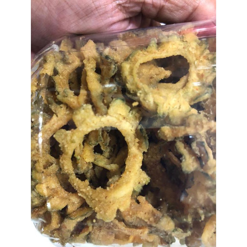🔥🔥Kerepek peria crispy (peria katak)🔥🔥 KAW KAWA KRIIIUKK 🤤 | Shopee ...