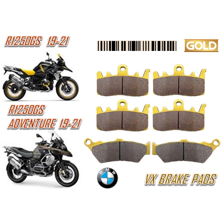 BMW DAYTONA VX BRAKE PADS R1200 GS LC R1250 GS LC ADVENTURE GOLD ...