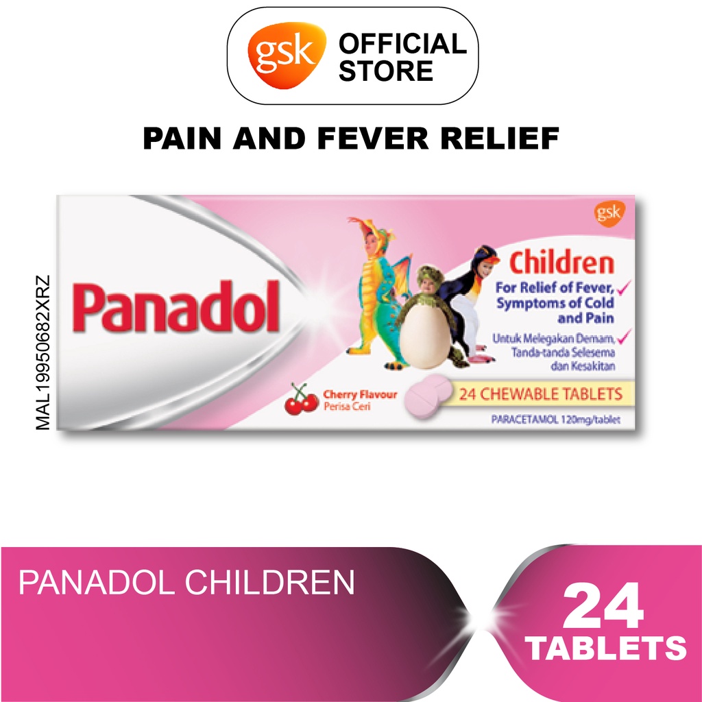 Panadol Children Chewable Tablet 24s | Shopee Malaysia
