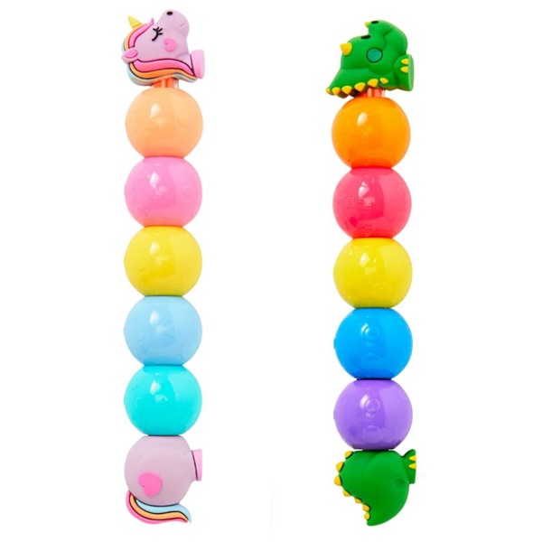 Smiggle Scented 2 in 1 Pencil and Eraser Stackable Highlighter | Shopee ...