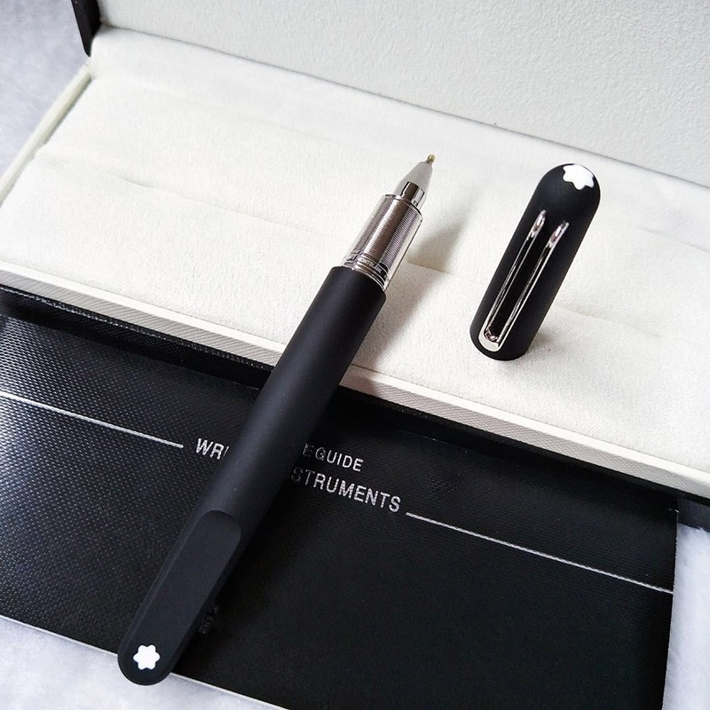 Luxury MB Mont M series roller pen Grind arenaceous black color with ...