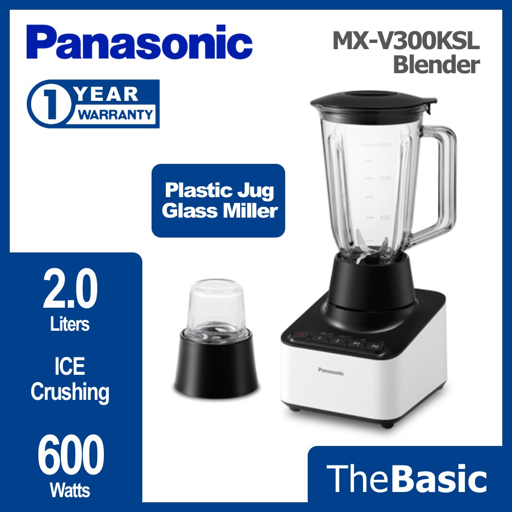 PANASONIC PowerBlade 2.0L Plastic Blender with Glass Dry Miller ( MX ...