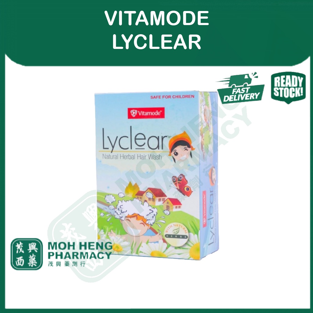 VITAMODE LYCLEAR Natural Herbal Hair Wash Anti Kutu (40ml)(Exp 1/2025 ...