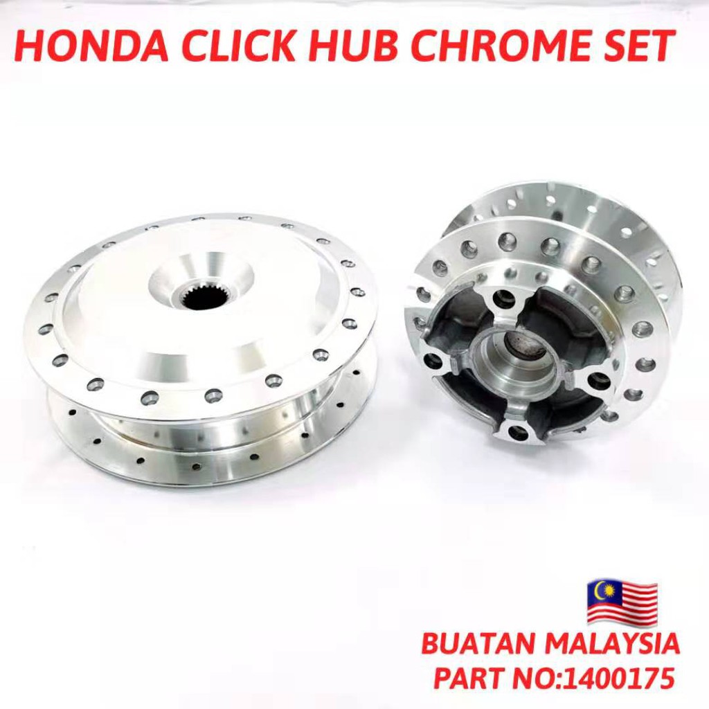 HONDA CLICK HUB CHROME SET FRONT & REAR -MOMO19 | Shopee Malaysia