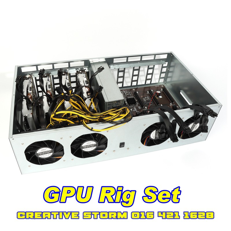 【NEW】【Silver】GPU Mining Rig Set for 8 GPU Slots (Ready Stock OR Pre ...