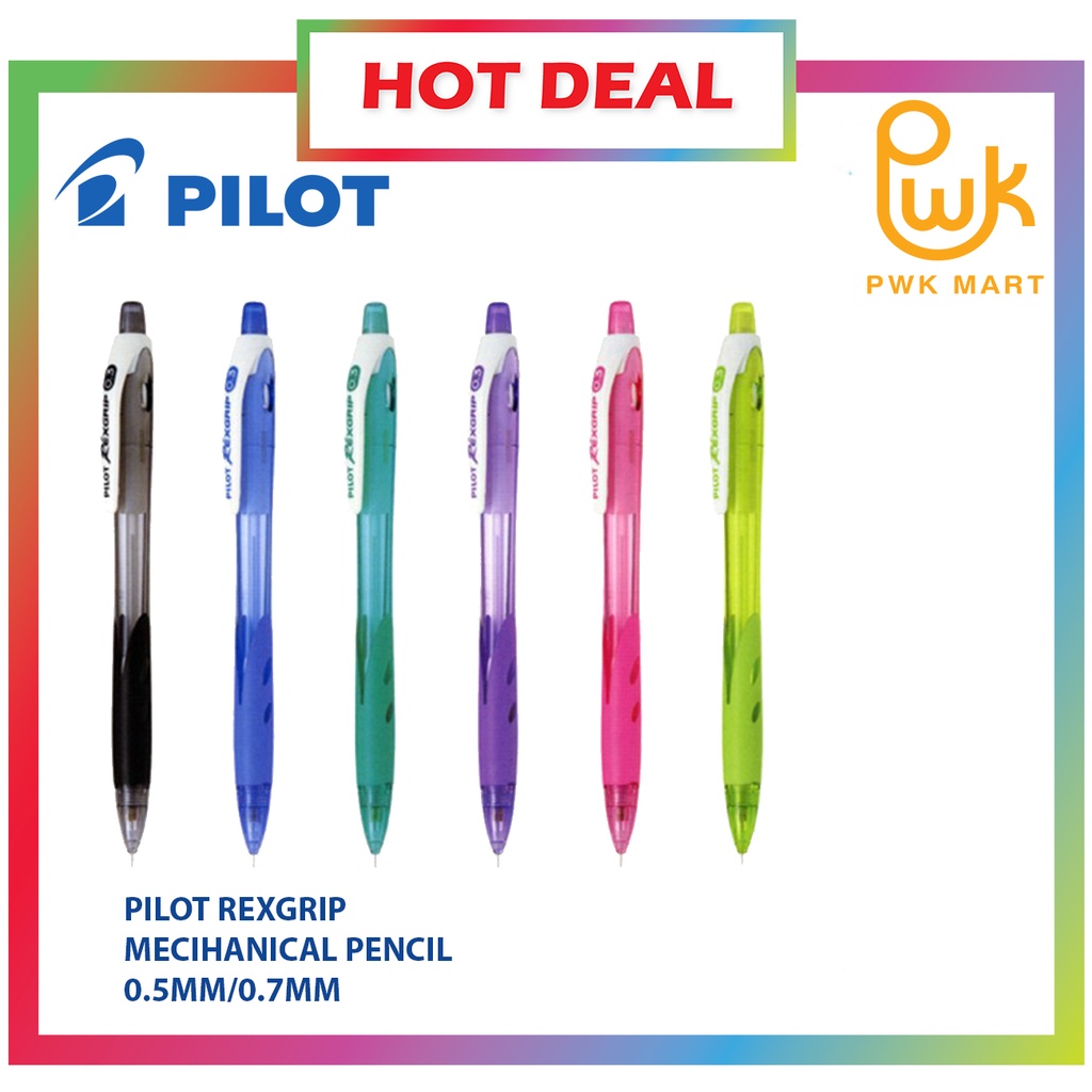 🔥PILOT REXGRIP MECHANICAL PENCIL 0.5/0.7🔥 😍FREE One Tube Pencil Lead😍 | Shopee Malaysia