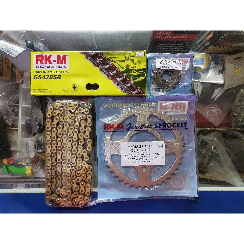 💯original RK-M RKM Yamaha Lagenda 115z/zr SRL115z/zr sprocket Chain ...
