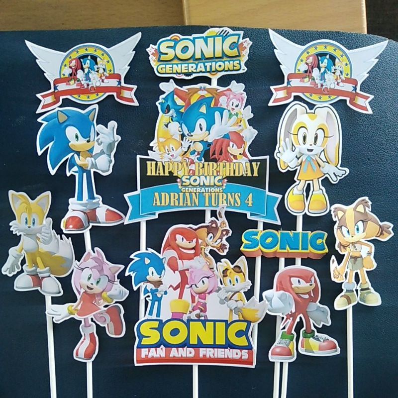 Cake Topper Sonic and Friends | Shopee Malaysia