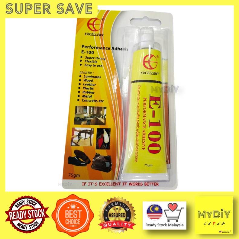 75 Gram Performance Adhesive Glue E 100 Shoe Glue Gam | Kuat Lekat ...