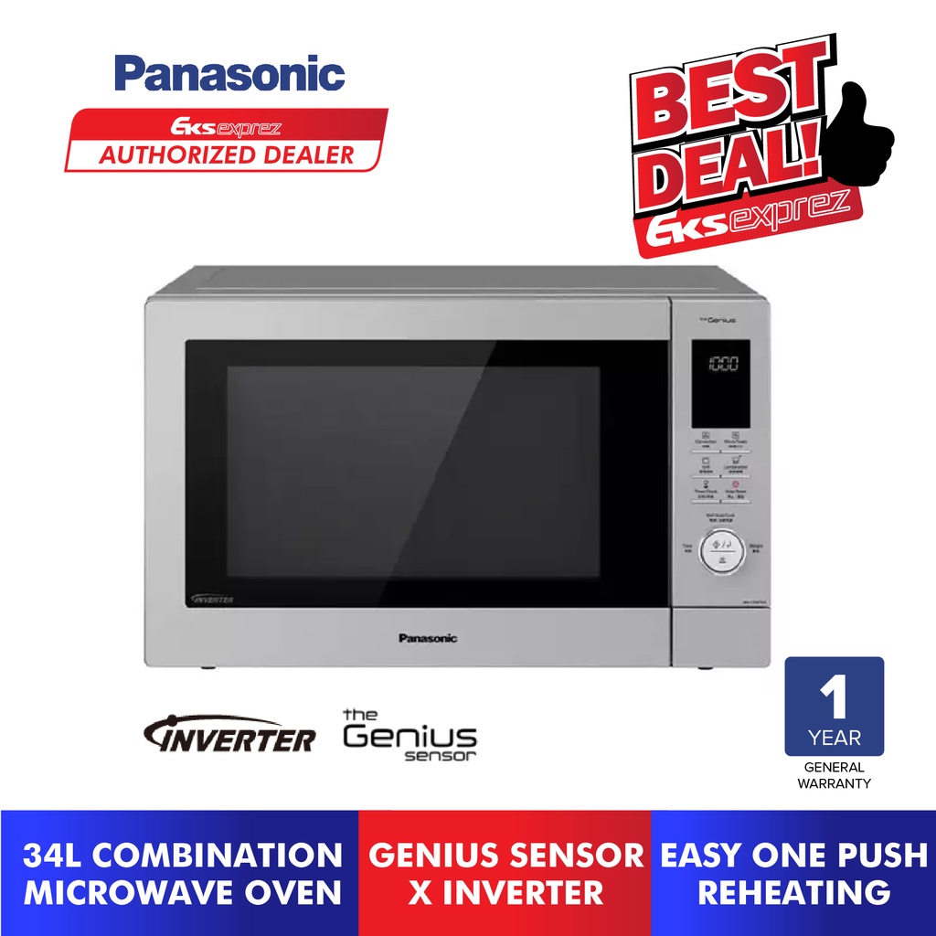 Panasonic Inverter Convection Combination Microwave Oven 34L NN-CD87KS ...