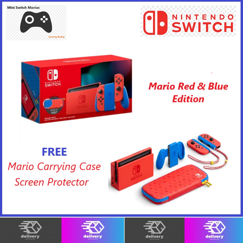[PROMO] [Ready Stock] Nintendo Switch Mario Red & Blue Edition - Mario ...